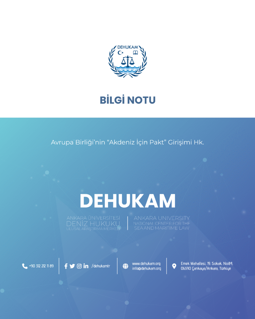 Information Note On The Pact For The Mediterranean | DEHUKAM